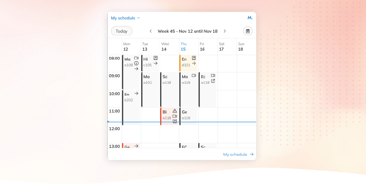 Workspace 365 | Bekijk direct cijfers en je rooster met Magister